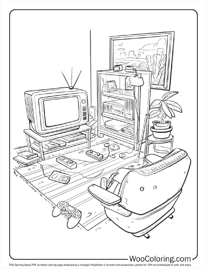 100+ Y2K coloring pages (Free PDF To Print) | Woo Coloring