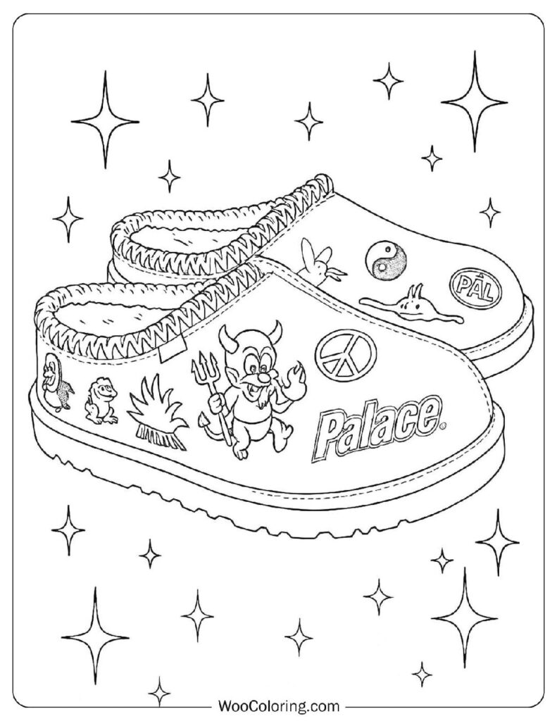 36 Shoe Coloring Pages (Free PDF To Print) | Woo Coloring