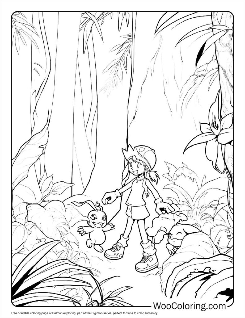 100+ Digimon coloring pages (Free PDF To Print) | Woo Coloring