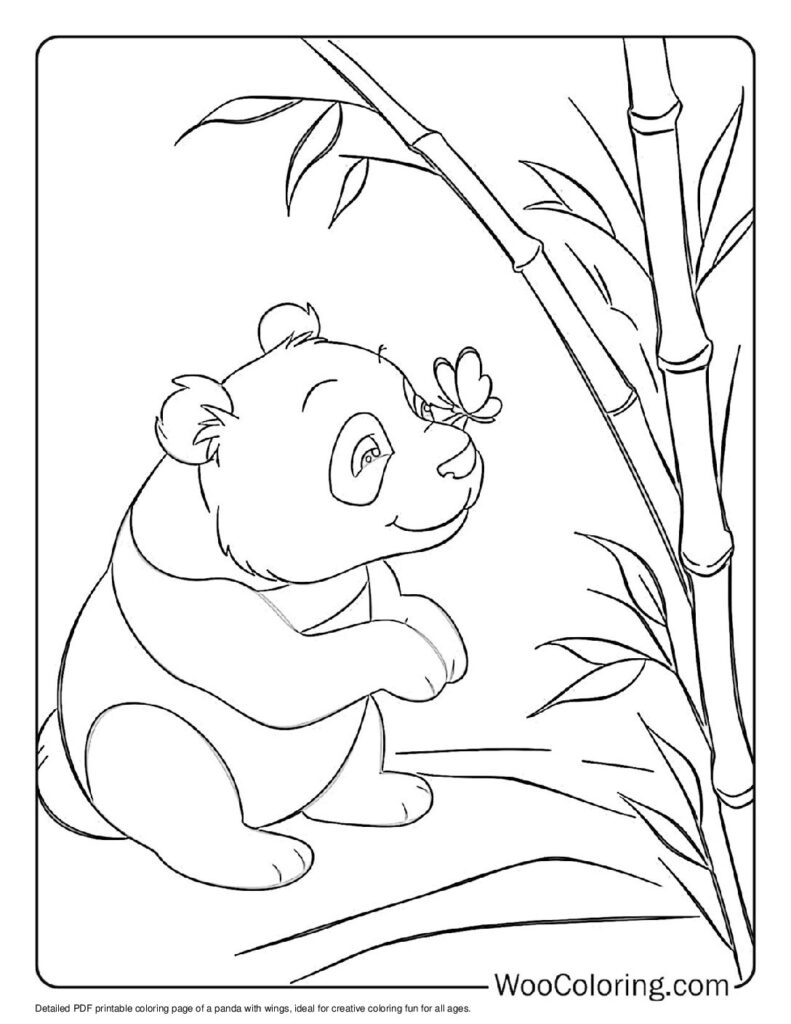 100+ Panda coloring pages (Free PDF To Print) | Woo Coloring