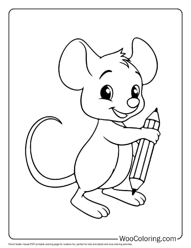 100+ Mouse coloring pages (Free PDF To Print) | Woo Coloring