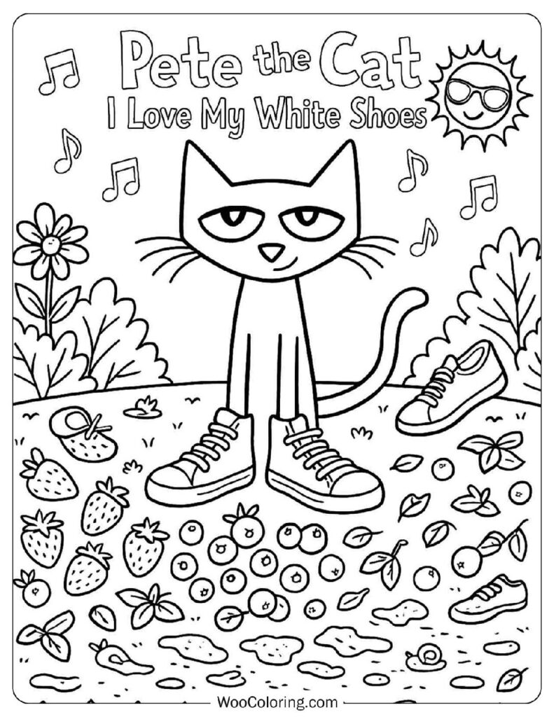 30 Pete The Cat Coloring Pages (Free PDF To Print) | Woo Coloring