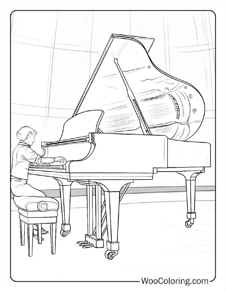100+ Music coloring pages (Free PDF To Print) | Woo Coloring