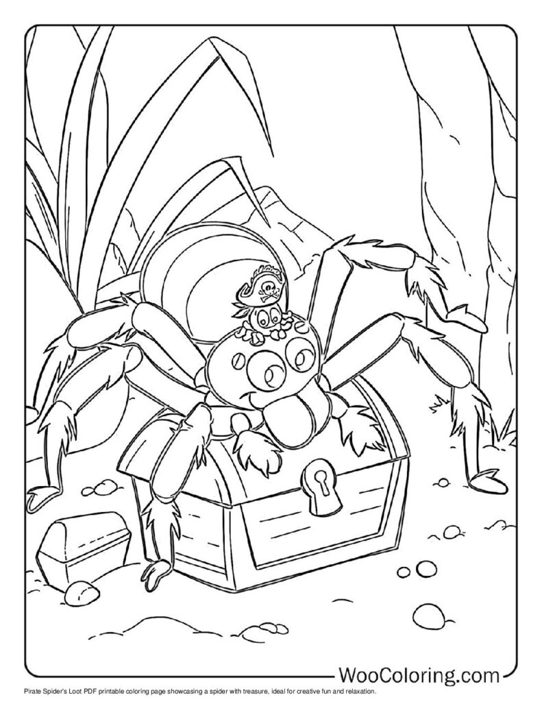 100+ Spider coloring pages (Free PDF To Print) | Woo Coloring