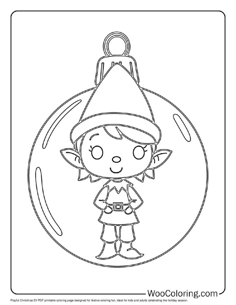 100+ Christmas Ornament coloring pages (Free PDF To Print) | Woo Coloring