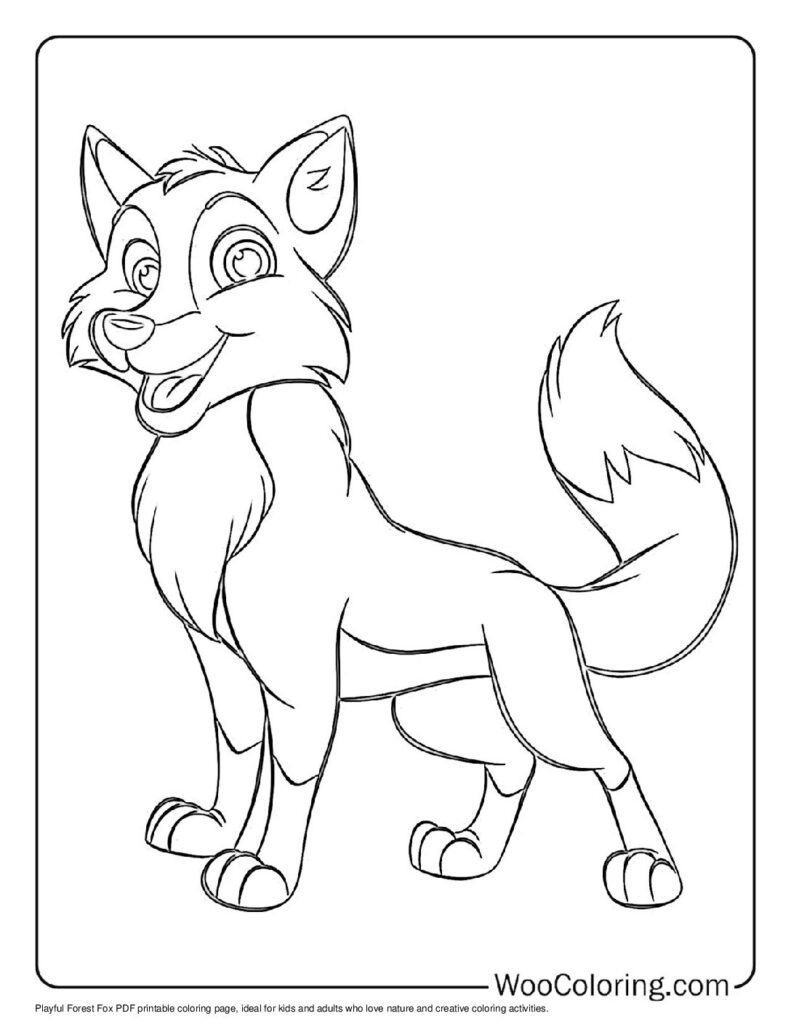 100+ Fox coloring pages (Free PDF To Print) | Woo Coloring