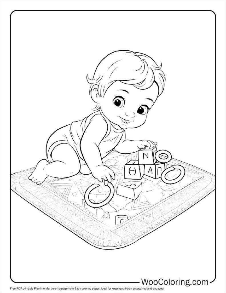 100+ Baby coloring pages (Free PDF To Print) | Woo Coloring