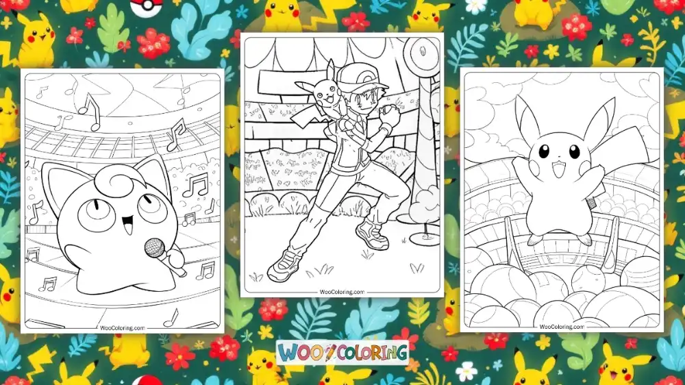 110 Pokemon Coloring Pages (Free PDF To Print) | Woo Coloring