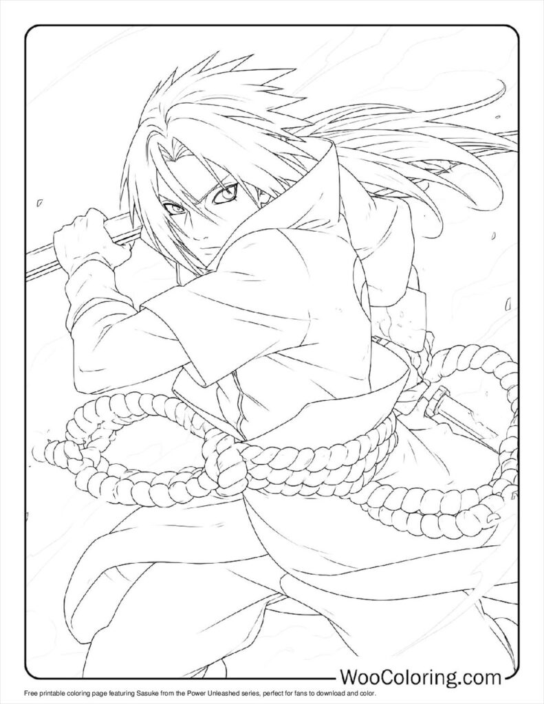 100+ Sasuke coloring pages (Free PDF To Print) | Woo Coloring