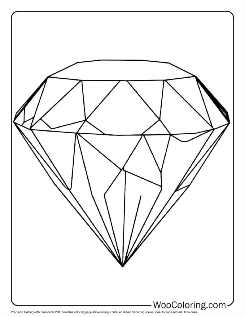 100+ Diamond coloring pages (Free PDF To Print) | Woo Coloring