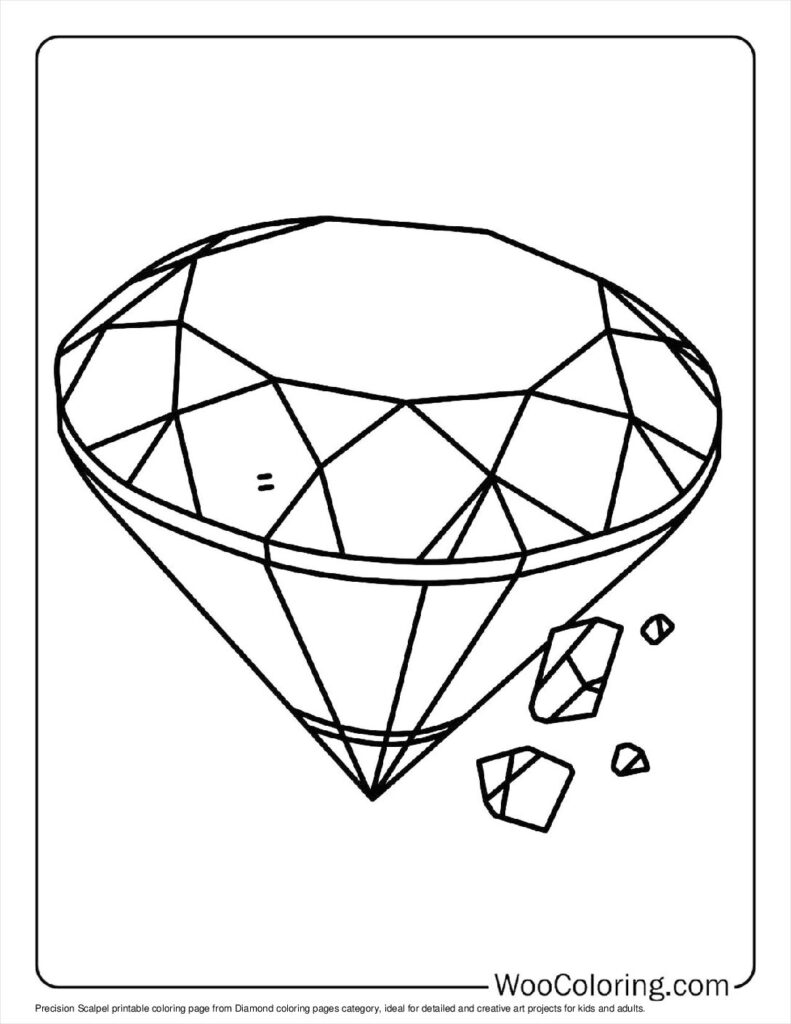 100+ Diamond coloring pages (Free PDF To Print) | Woo Coloring