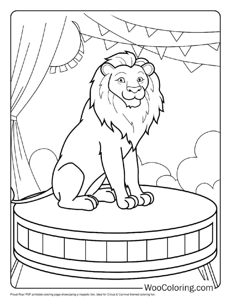 100+ Circus & Carnival coloring pages (Free PDF To Print) | Woo Coloring