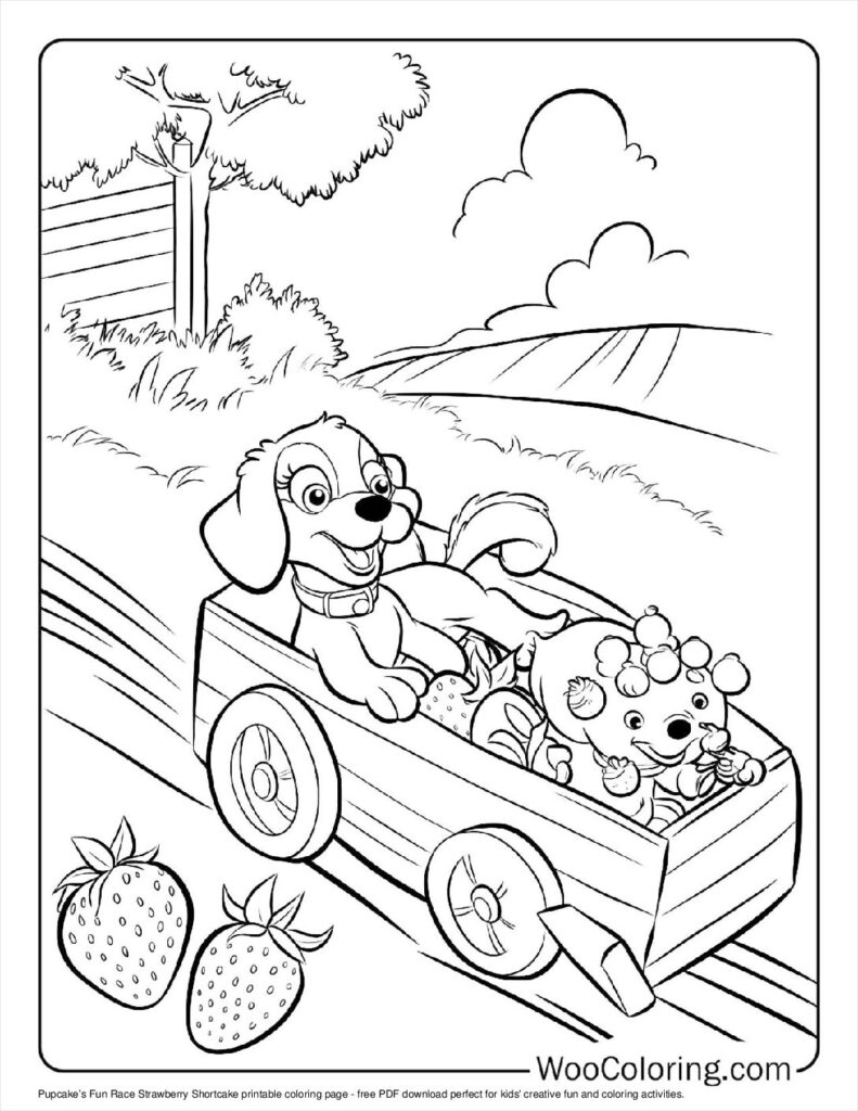 100+ Strawberry Shortcake coloring pages (Free PDF To Print) | Woo Coloring