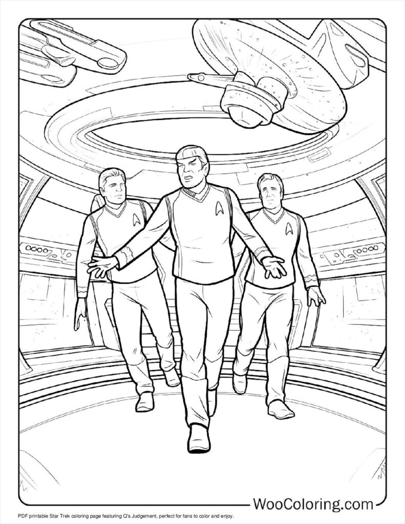 100+ Star Trek coloring pages (Free PDF To Print) | Woo Coloring