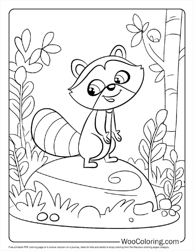 100+ Raccoon coloring pages (Free PDF To Print) | Woo Coloring