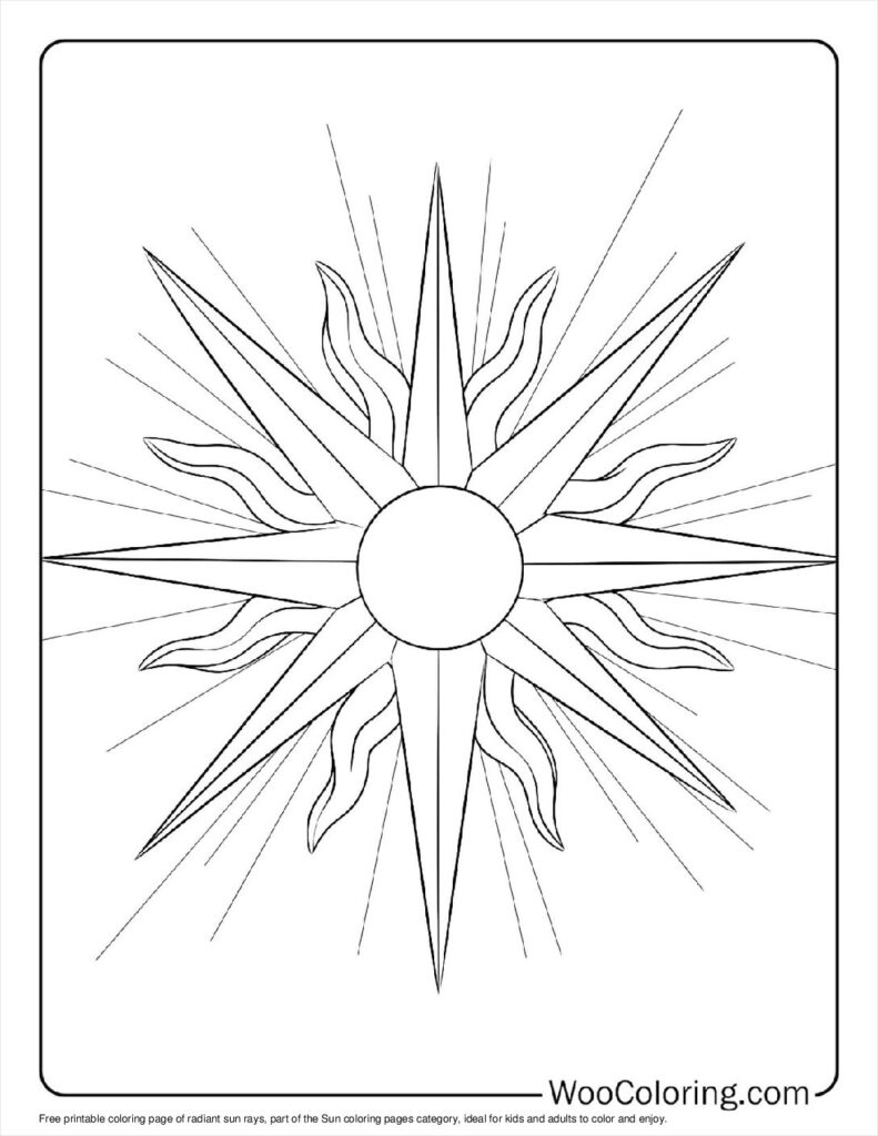100+ Sun coloring pages (Free PDF To Print) | Woo Coloring