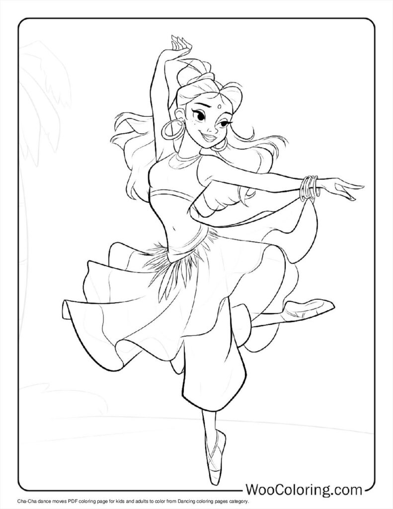 100+ Dancing coloring pages (Free PDF To Print) | Woo Coloring