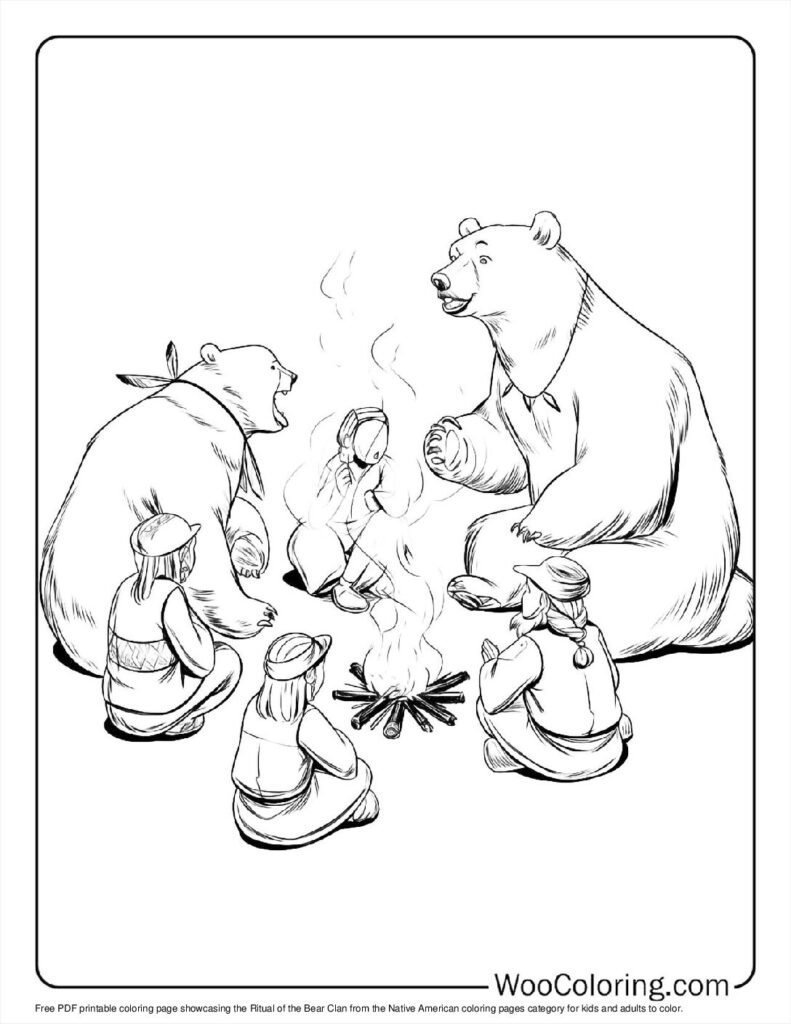 100+ Native American coloring pages (Free PDF To Print) | Woo Coloring