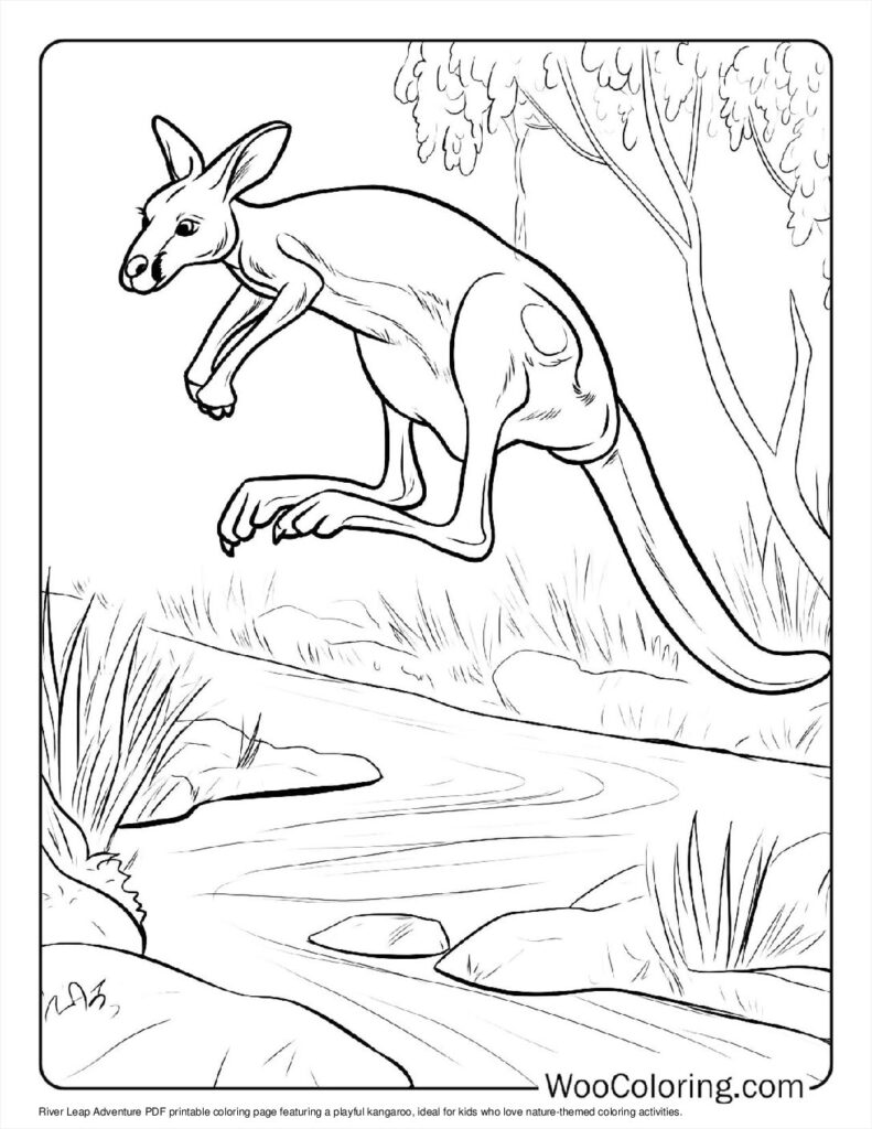 100+ Kangaroo coloring pages (Free PDF To Print) | Woo Coloring