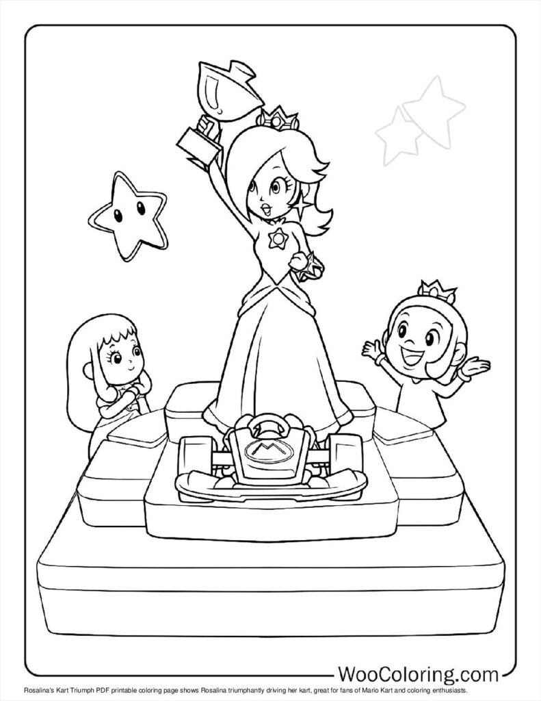 100+ Rosalina coloring pages (Free PDF To Print) | Woo Coloring