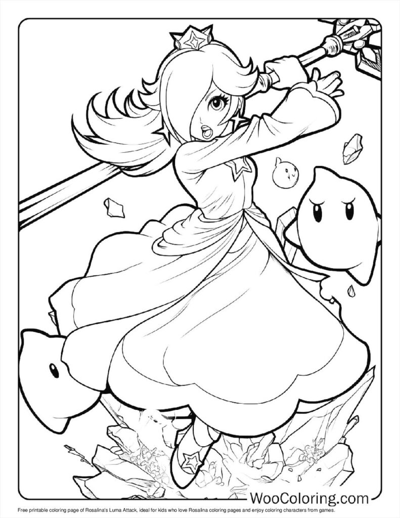 100+ Rosalina coloring pages (Free PDF To Print) | Woo Coloring