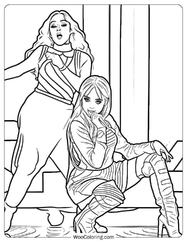 24 Sabrina Carpenter Coloring Pages (Free PDF To Print) | Woo Coloring