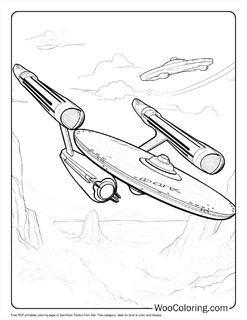 100+ Star Trek coloring pages (Free PDF To Print) | Woo Coloring