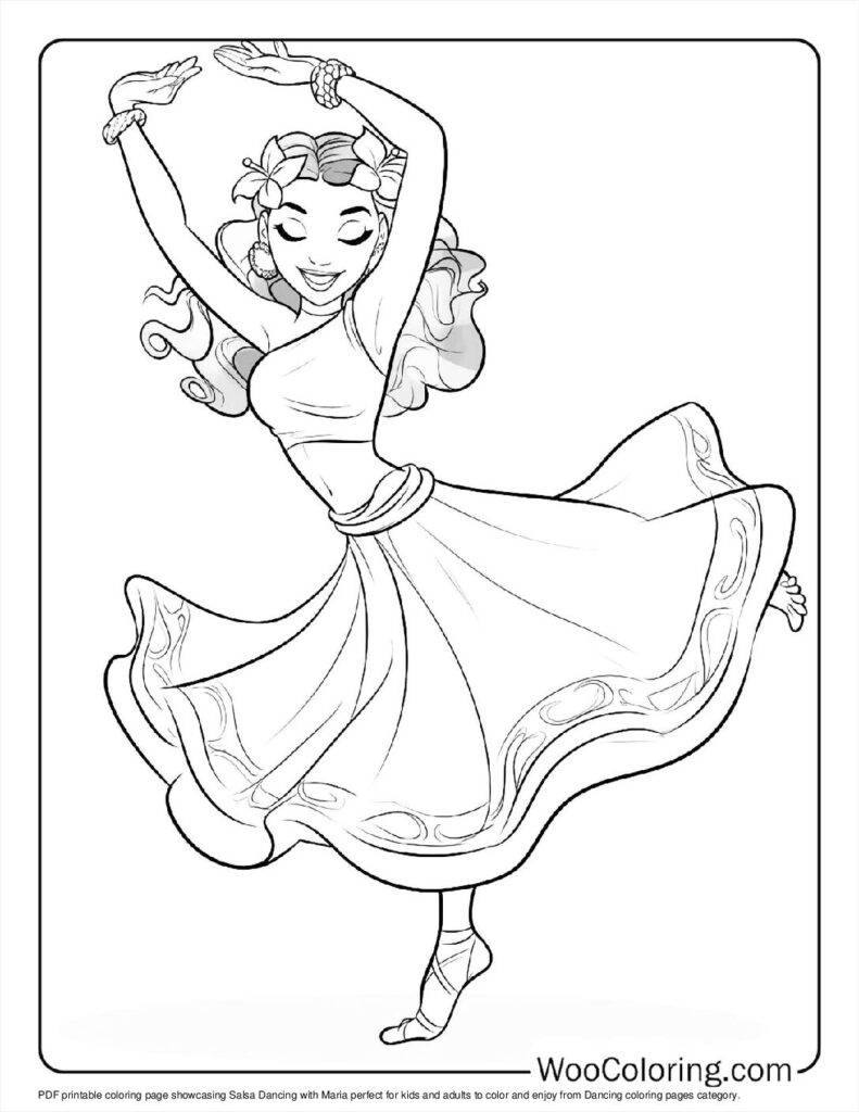 100+ Dancing coloring pages (Free PDF To Print) | Woo Coloring
