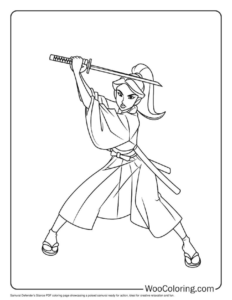 100+ Samurai coloring pages (Free PDF To Print) | Woo Coloring