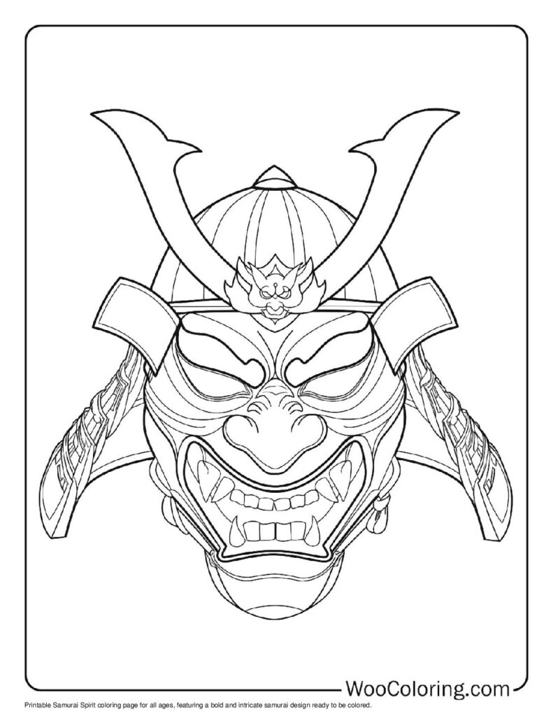 100+ Samurai coloring pages (Free PDF To Print) | Woo Coloring