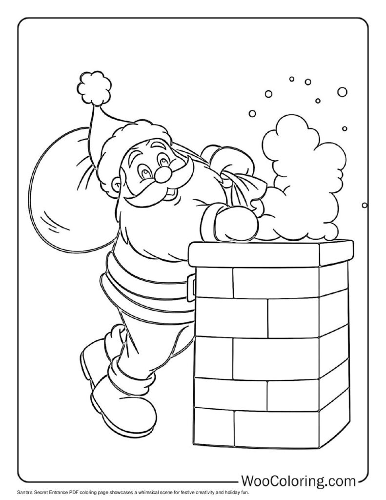 100+ Santa coloring pages (Free PDF To Print) | Woo Coloring