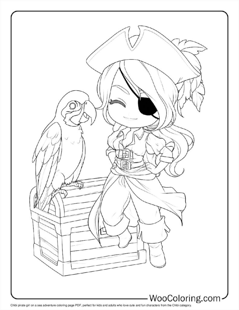 100+ Chibi coloring pages (Free PDF To Print) | Woo Coloring