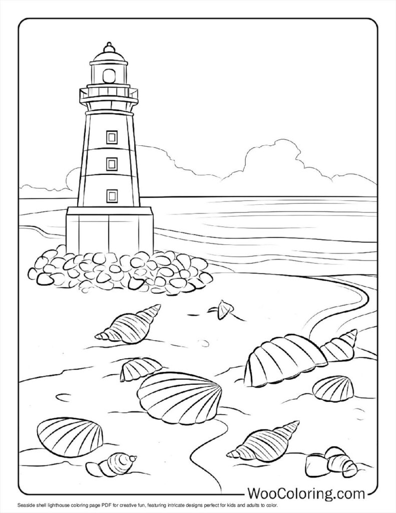100+ Lighthouse coloring pages (Free PDF To Print) | Woo Coloring