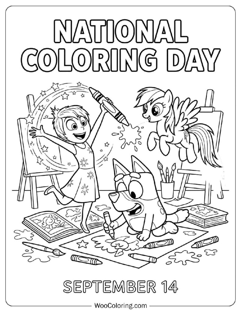 30 September Coloring Pages (Free PDF To Print) | Woo Coloring