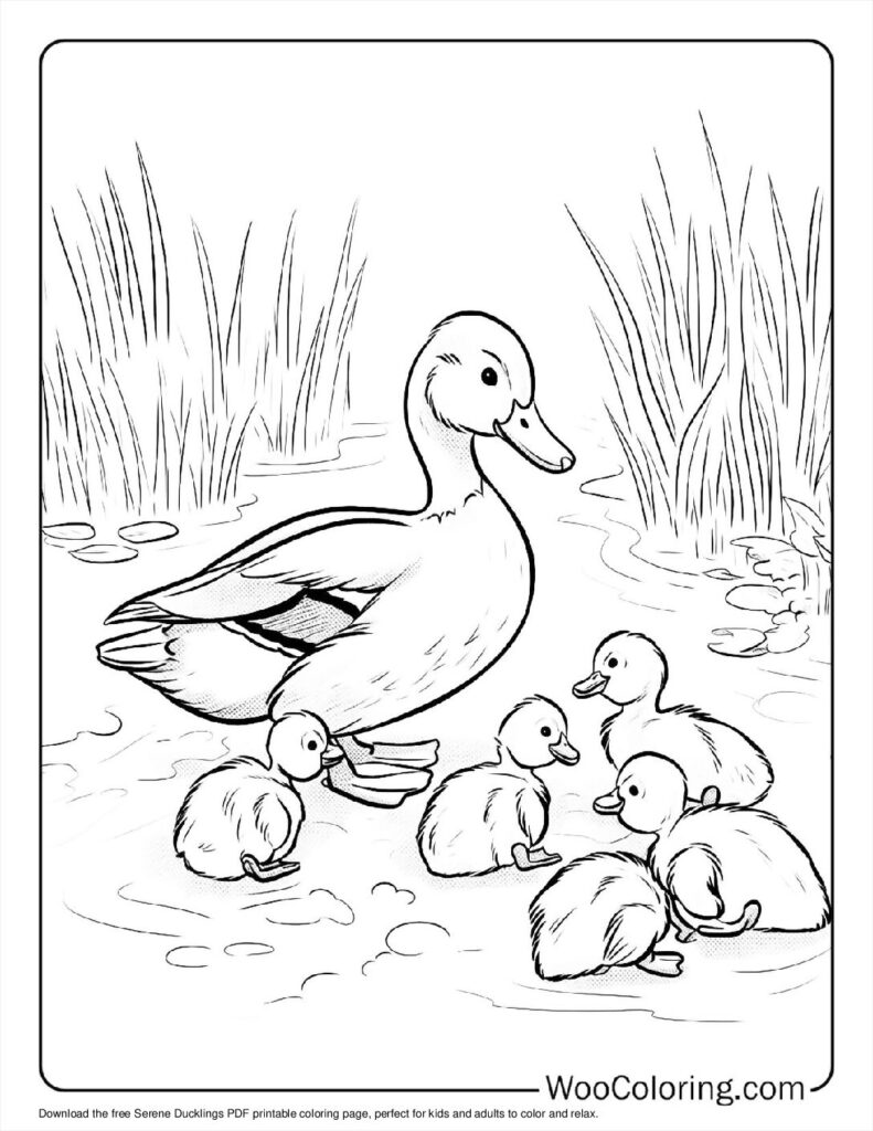 100+ Duck coloring pages (Free PDF To Print) | Woo Coloring