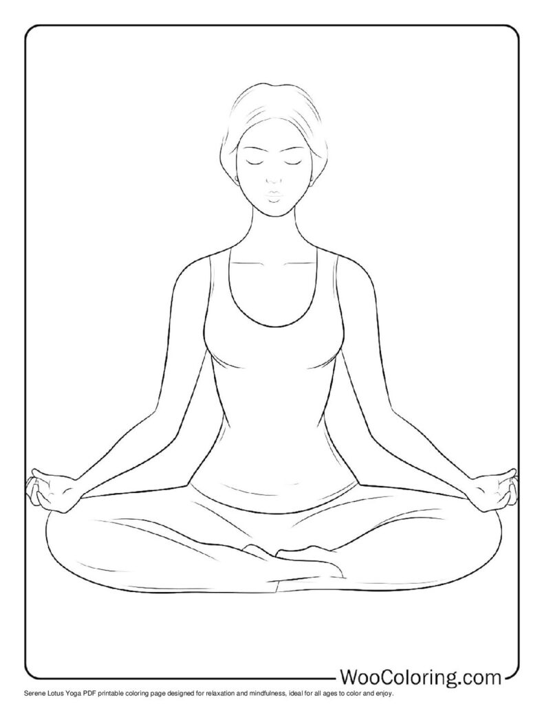 100+ Yoga coloring pages (Free PDF To Print) | Woo Coloring