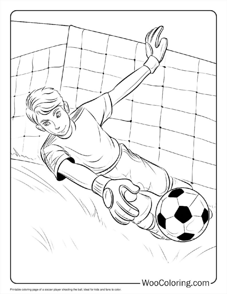 100+ Soccer coloring pages (Free PDF To Print) | Woo Coloring