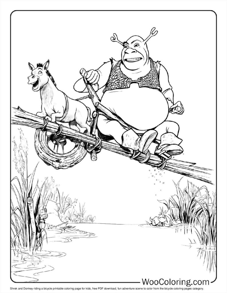 100+ Bicycle coloring pages (Free PDF To Print) | Woo Coloring