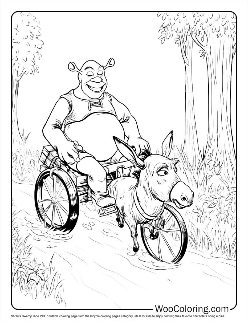 100+ Bicycle coloring pages (Free PDF To Print) | Woo Coloring