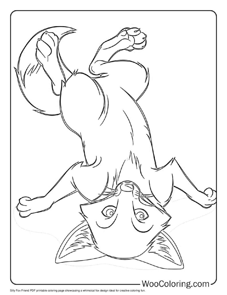 100+ Fox coloring pages (Free PDF To Print) | Woo Coloring