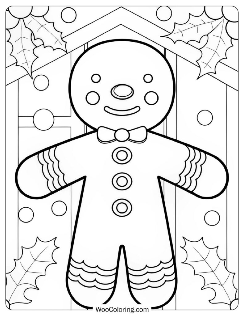 38 Gingerbread Man Coloring Pages (Free PDF To Print) | Woo Coloring
