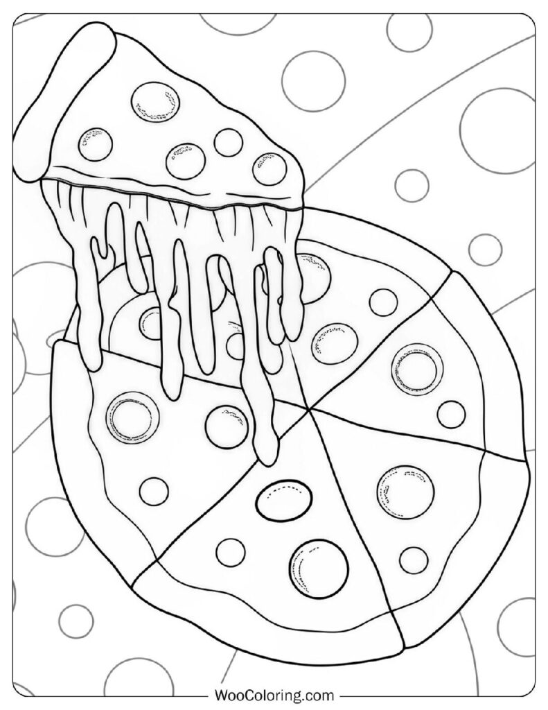 22 Pizza Coloring Pages (Free PDF To Print) | Woo Coloring