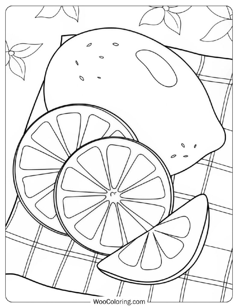 22 Lemon Coloring Pages (Free PDF To Print) | Woo Coloring