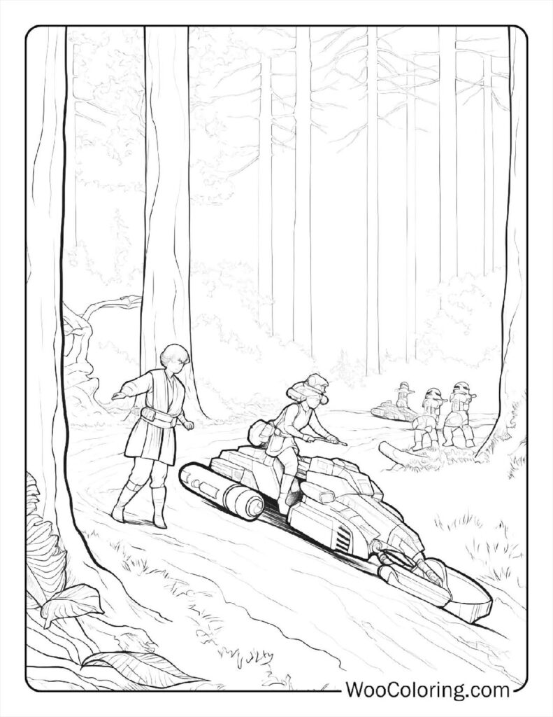 100+ Star Wars coloring pages (Free PDF To Print) | Woo Coloring