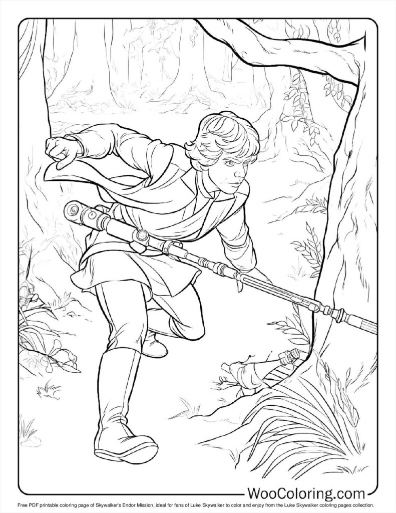 100+ Luke Skywalker coloring pages (Free PDF To Print) | Woo Coloring