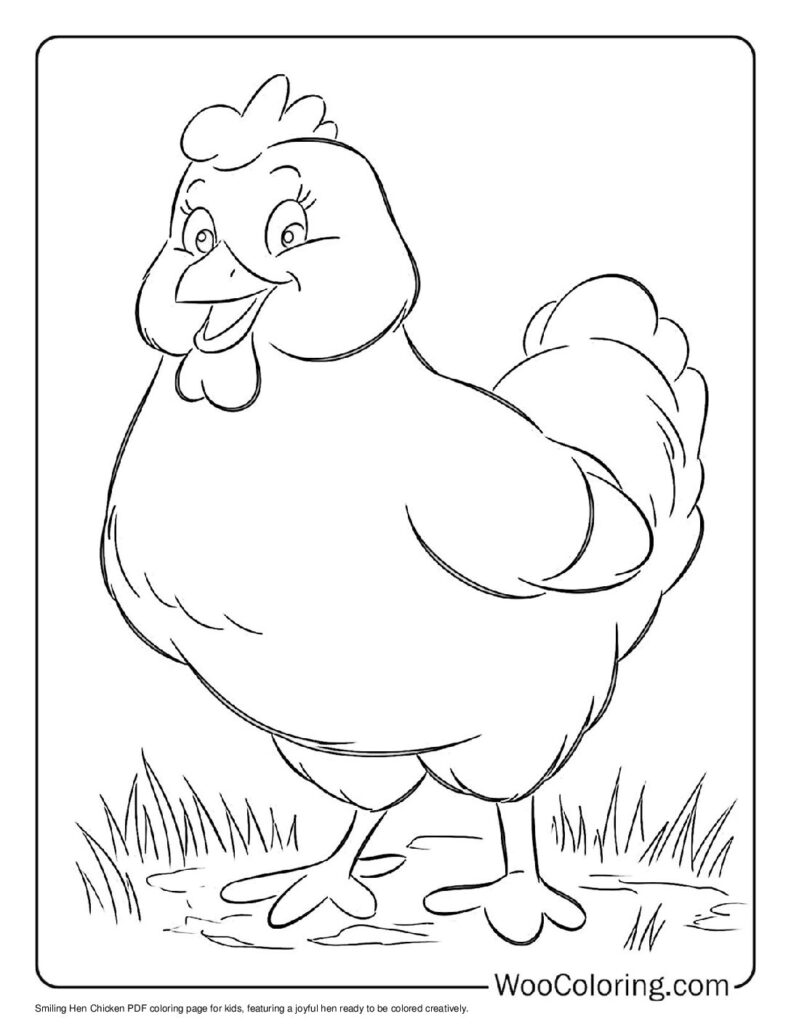 100+ Chicken coloring pages (Free PDF To Print) | Woo Coloring