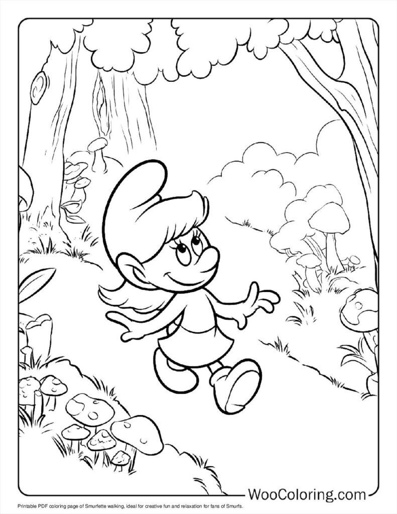 100+ Smurf coloring pages (Free PDF To Print) | Woo Coloring