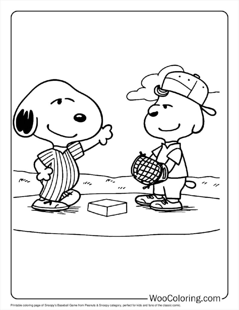 100+ Peanuts & Snoopy coloring pages (Free PDF To Print) | Woo Coloring