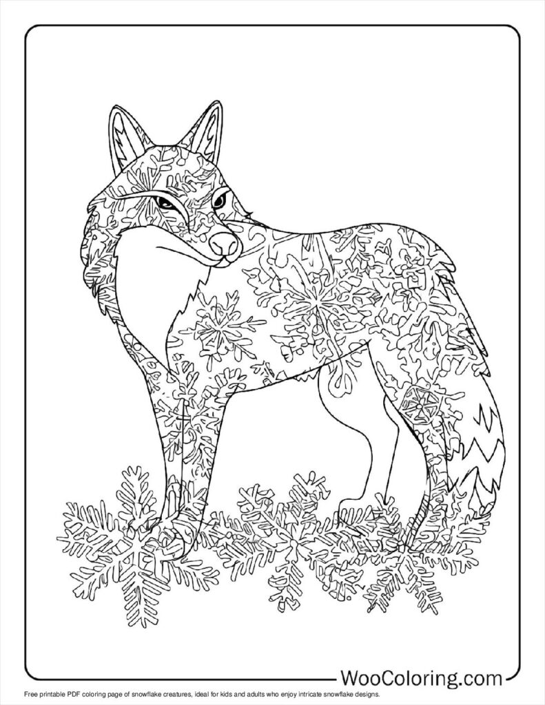 100+ Snowflake coloring pages (Free PDF To Print) | Woo Coloring