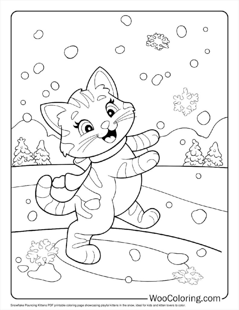 100+ Kitten coloring pages (Free PDF To Print) | Woo Coloring